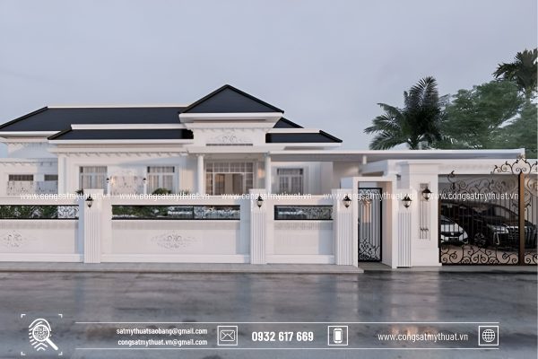 52+ Mẫu hàng rào biệt thự tân cổ điển đẹp thời thượng nhất